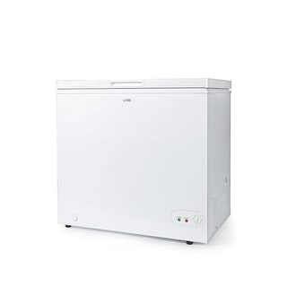 Commercial Cool Chest Freezer Stand Up 7.0 Cubic Feet, White - 7'10" x ...