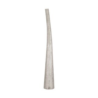 33.8" Gray Tall Aluminum Finesse Chimney Vase - Bed Bath & Beyond ...
