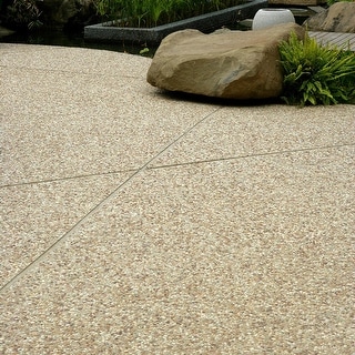 Merola Tile Pebblini Mini Sandstone 12.25" x 12.25" Pebble Stone Mosaic ...