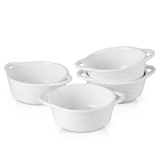 MALACASA Porcelain Round shape Mini Baking Dish (Set of 4) - Bed Bath ...
