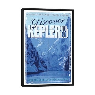 iCanvas "Exoplanet Travel Poster II Kepler-22b" by Chungkong Framed ...