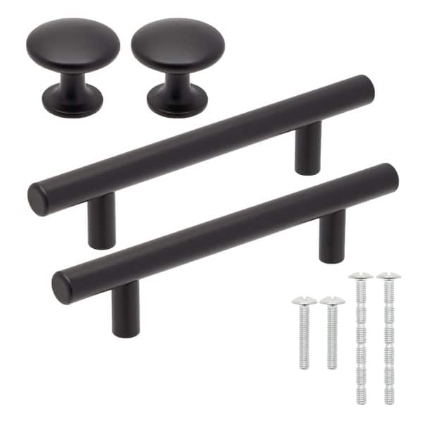 36 Piece Drawer Pulls and Cabinet Knobs, Cabinet Door Handles for Kitchen Bathroom, Matte Black ...