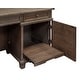 Carson Credenza, Wood Office Desk, Writing Table, Gray - Bed Bath ...