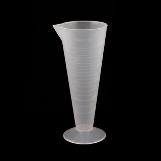 Kitchen Plastic Cylindrical Shape Measuring Cup 500ml Capacity Clear ...