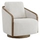 Spruce & Spring Skyler Modern Upholstered Living Room Swivel Bucket ...