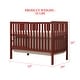 53in.W 5-In-1 Convertible Crib Converts from Baby Crib to Toddler Bed ...