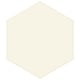 Merola Tile Textile Basic Hex Cotton 8-5/8" x 9-7/8" Porcelain Floor ...