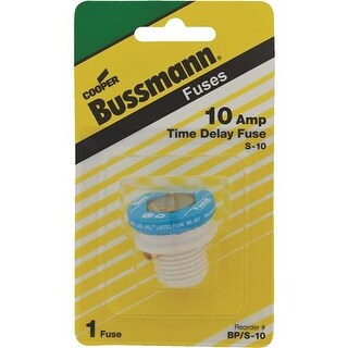 Bussmann 10A S Series Plug Fuse BP/S-10 Unit: CARD - Bed Bath & Beyond ...