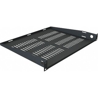 Vented Rack Shelf: 19 in Equipment Racks, Mounting Screws, Black ...