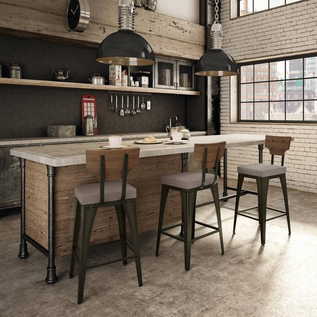 Amisco Rally Bar Stool - Overstock - 20306465