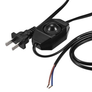 Lamp Cord with Dimmer Switch Power Wire 1.8M Black Lamp Repair Part - 5 ...