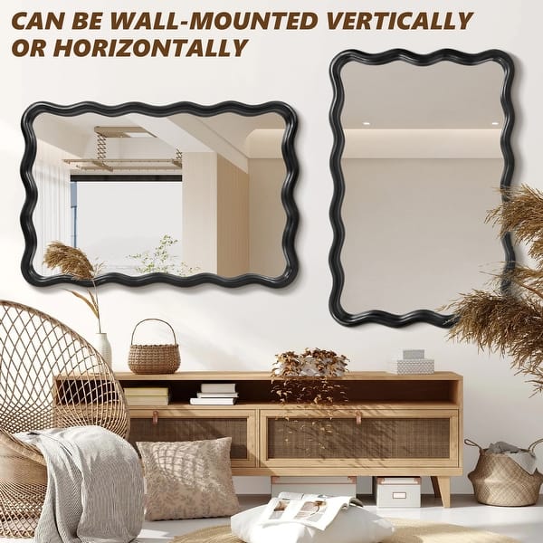 wood decorative wall mirrors