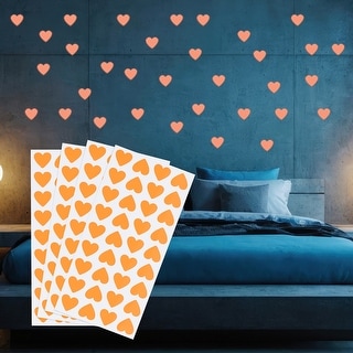 Glow in the Dark Heart Stickers, Heart Luminous Decor - 144Pcs - Bed ...