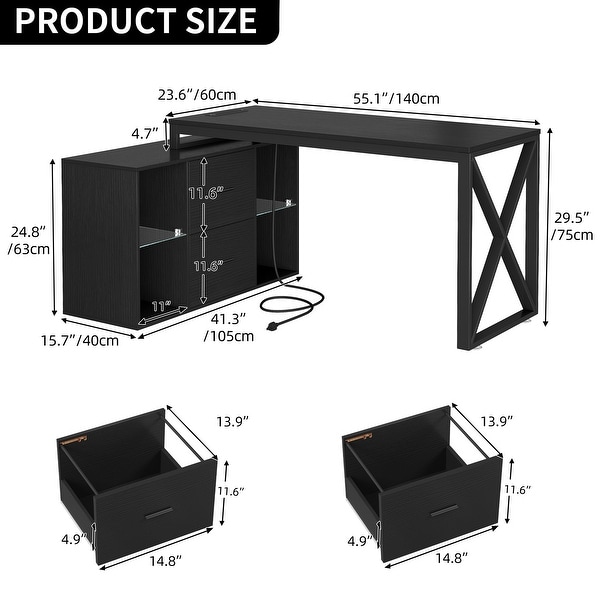 55 inch corner desk store