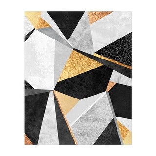 Geometry Gold Digital Abstract Art Deco Geometric Art Print/Poster ...