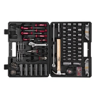 UJ5307TG 215 Piece SAE/MM Multi Tool Home Repair Tool Set - White - Bed ...