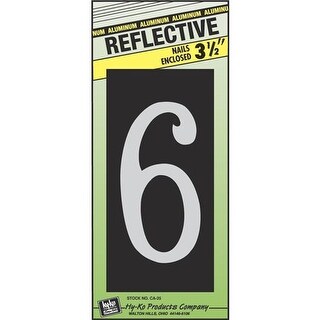 Hyko Prod. 3-1/2" Colonial Number 6 CA-25/6 Unit: EACH Contains 10 per ...
