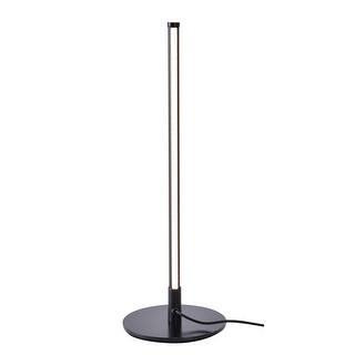 1-Light Black LED Stick Table Lamp With A White Acrylic Diffuser - Bed ...
