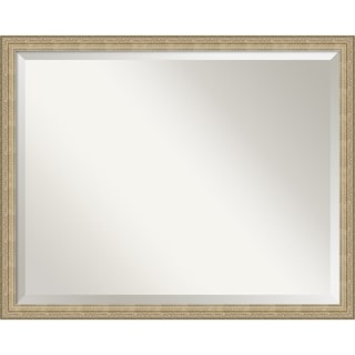 Beveled Bathroom Wall Mirror - Paris Champagne Frame - Paris Champagne ...
