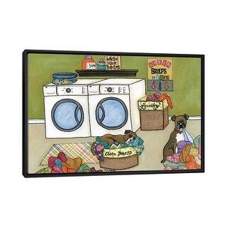 iCanvas "Clean Boxers" by Jamie Morath Framed Canvas Print - Bed Bath ...