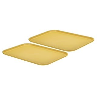 2Pcs Plastic Fast Food Serving Tray 15" x 10.6", Serving Platter - 15 ...