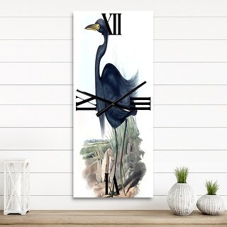 Designart 'Vintage Australian Birds III' Traditional Wall Clock Decor ...