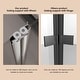 QuivaraView Double Foldable Fameless Tempered Glass Bi-fold Shower Door ...