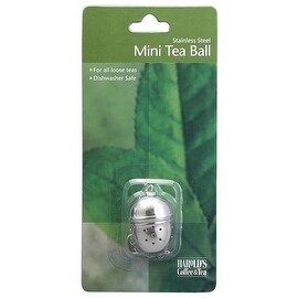 HIC 1014 Mini Tea Infuser Ball, Stainless Steel, 1-1/4" x 1-1/2" - Bed ...