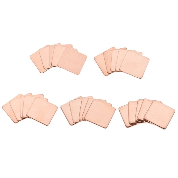 Flat IC Chipset Thermal Copper Heatsink for CPU GPU RAM 5 Set Total ...