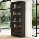 Tall Modular Display Storage Cabinet Bookcase w/Light Home Office - Bed ...