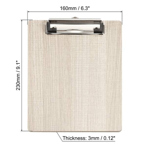 Clipboards Hardboard with Low Profile Clip Wooden Clipboard for Office ...