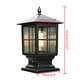 Waterproof Outdoor 1-Light Aluminum Black Post Light Lamp - Bed Bath ...