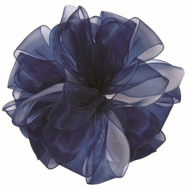 Navy Blue Chiffon Ribbon - Bed Bath & Beyond - 36879798