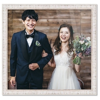 7x7 Frame White Picture Frame - Modern Photo Frame Includes UV Acrylic ...