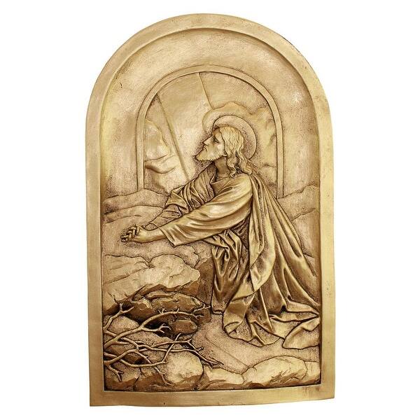 Design Toscano Jesus Praying on the Mount of Olives Wall Sculpture ...