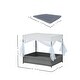 Rattan Cute Small Dog Bed Pet House, Pet Enclosures, Pet Outdoor Summer ...