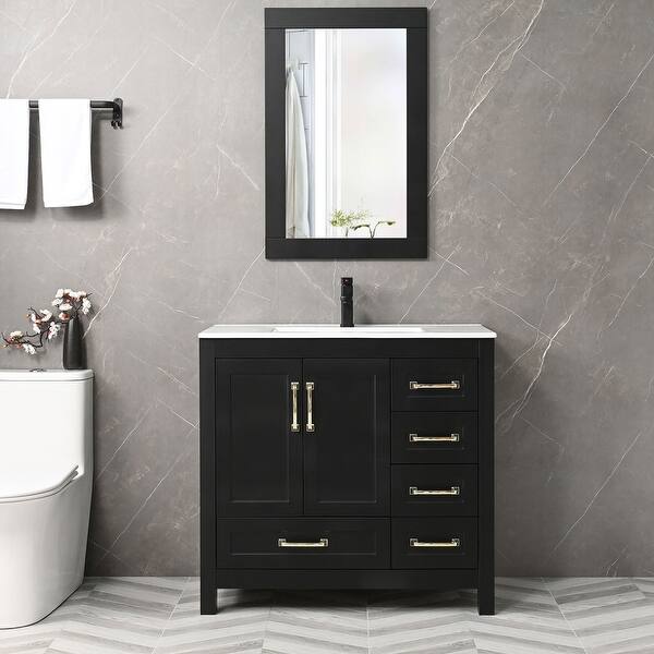 Eclife 36'' Bathroom Vanities Cabinet with Sink Combo Set Drop in ...