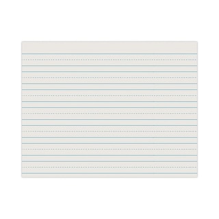 Skip-A-Line Ruled Newsprint Paper, 3/4" Two-Sided Long Rule - Black ...