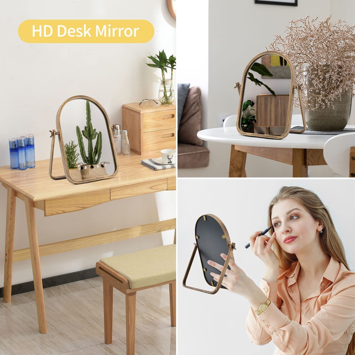 tabletop mirrors with stand