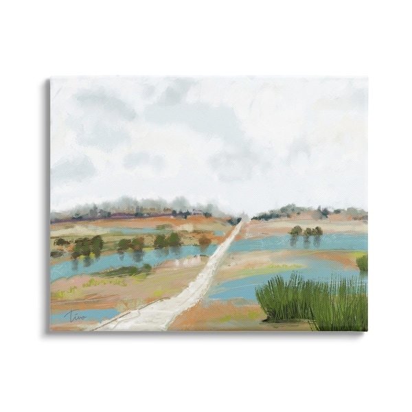 Stupell Abstract Path Landscape Canvas Wall Art Design by Tina Finn ...