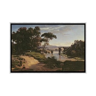 iCanvas "The Bridge at Narni, c.1826-27 " by Jean-Baptiste-Camille ...