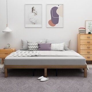 Queen Size Wood Platform Bed Frame - Bed Bath & Beyond - 41030223