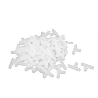 Wall Floor Tile Plastic T Type Spacer Tiling Tool 5mm White 100pcs ...