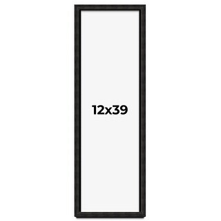 12x39 Shadow Box Black Rustic Barnwood Display Frame | 1.125 Inch - Bed ...
