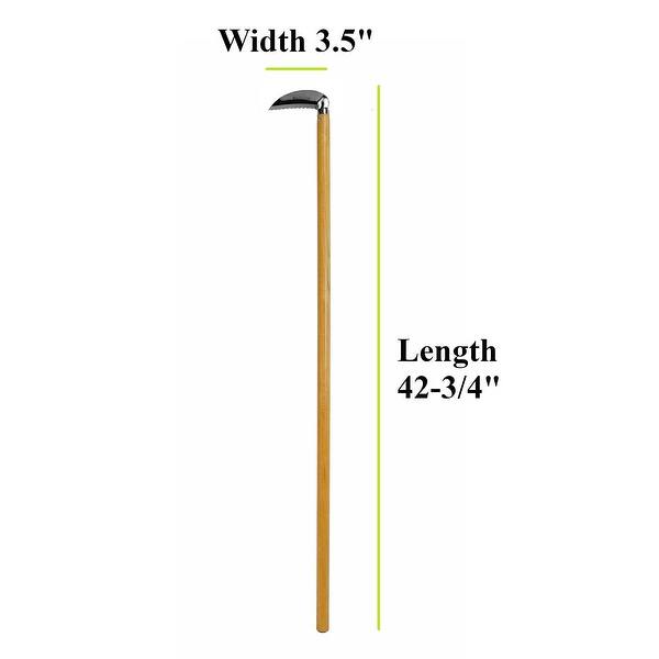 Garden Hoe Long Handle 42-3/4" Heavy Duty Japanese Stainless Steel,Made ...