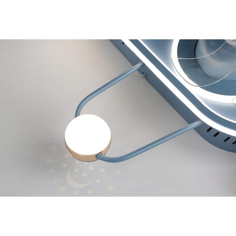 Chichoice Noiseless Ceiling Fan with LED Lights and Remote Timing ...