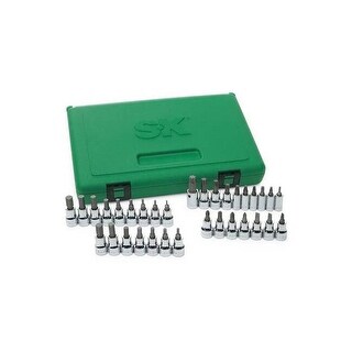 Sk Professional Tools Socket Bit Set, Steel, DrSz 1/4 in 89039 - 1 Each ...