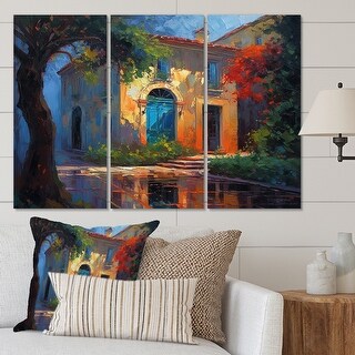 Designart "Rural Countryside Charm II" Countryside Wall Decor Set - Bed ...