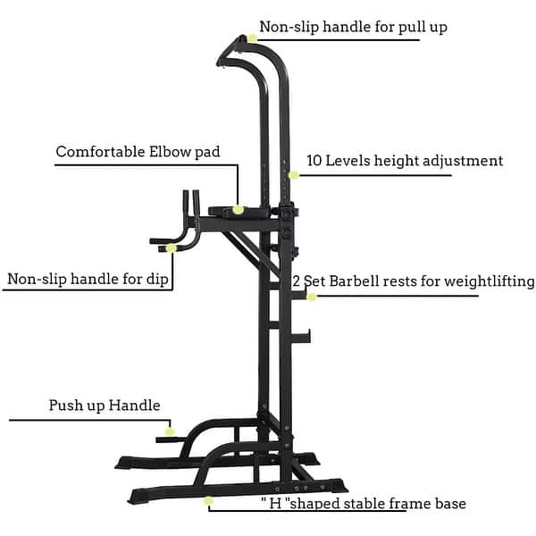 GDY Power Tower Multi-Function Dip Stands Pull Up Tower Height ...