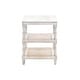 Carolina Living Chesterfield Wood & Cane 3 Shelf Side Table - Natural ...